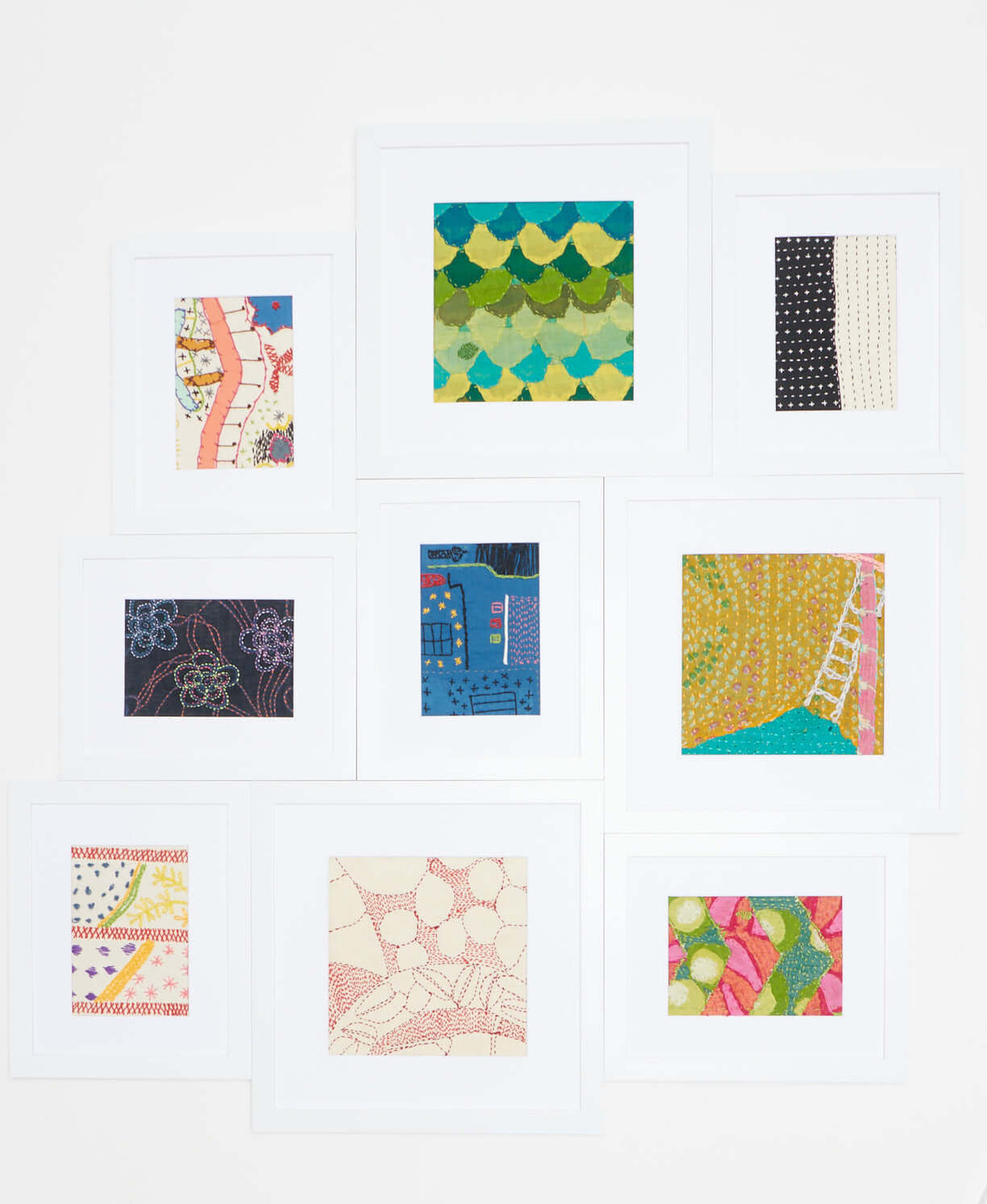 Framed Textile Art | One-of-a-kind Fabric Art