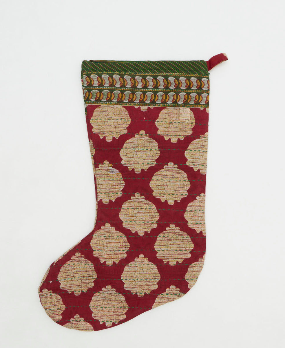 Kantha Holiday Stocking - No. 250710 | Anchal – Anchal Project