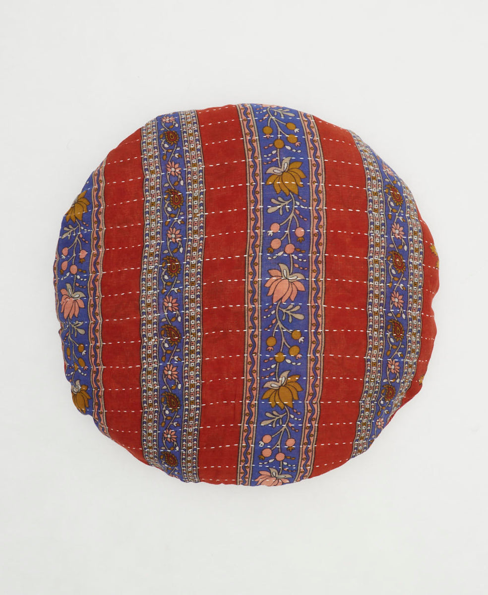 Kantha Round Pillow: No. 250501 | Vintage Pillows – Anchal Project